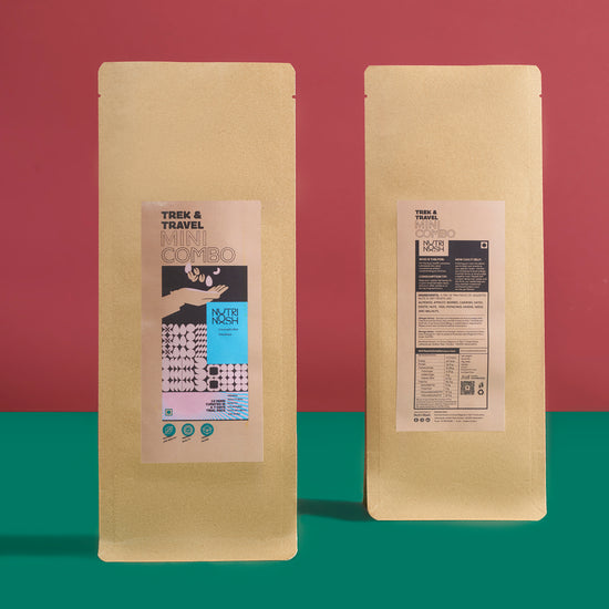 TRAVEL & TREK - MINI COMBO (15 mini packs x 25 gm each)– NUTRI NOSH